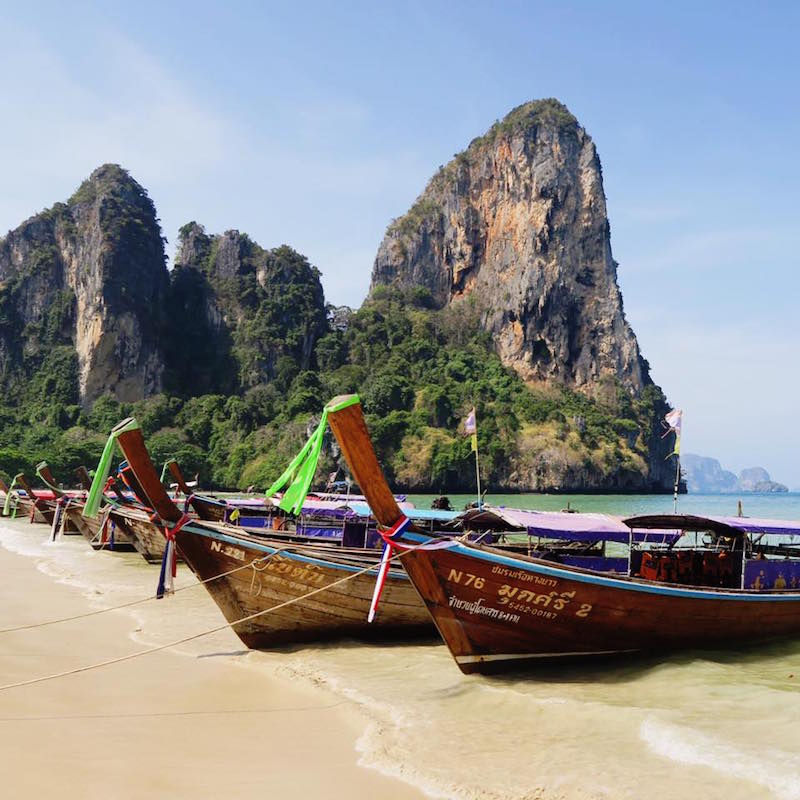 Relaxing at Railay beach - Gemma Goes Global